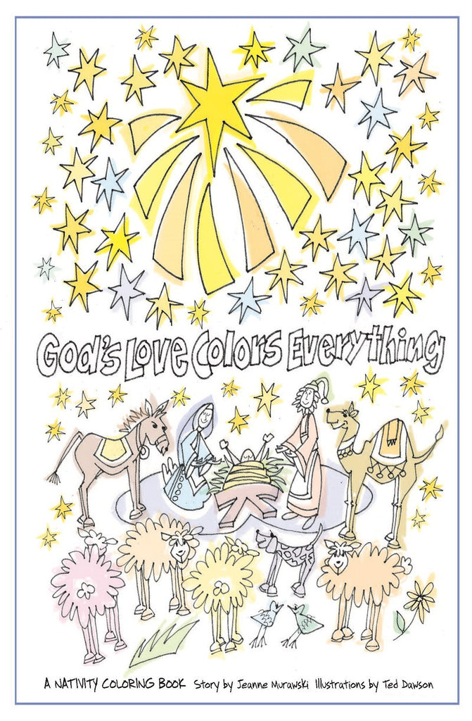 coloring book nativity