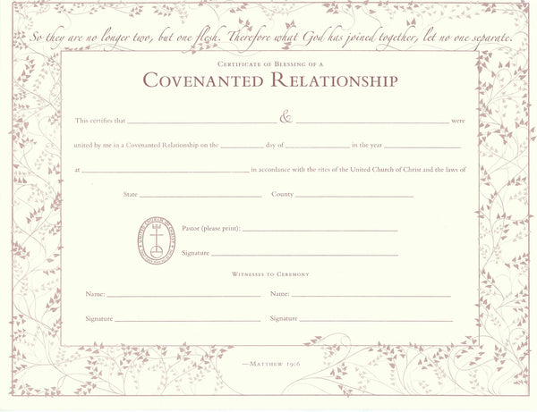 Certificate Templates For The United Church Of Christ Smithfield